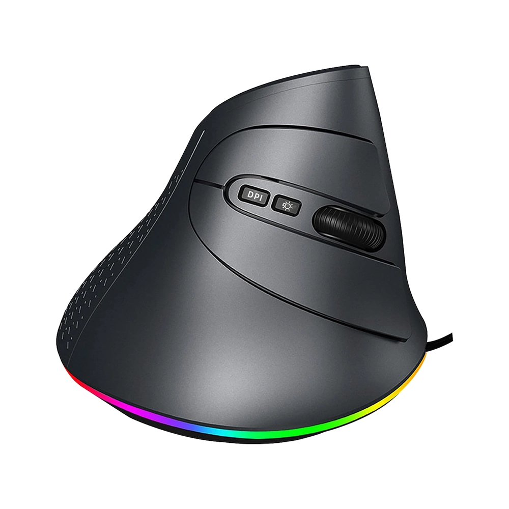 Mouse Vertical RGB GMT-11U Ergonómico Recargable 7D Gamer